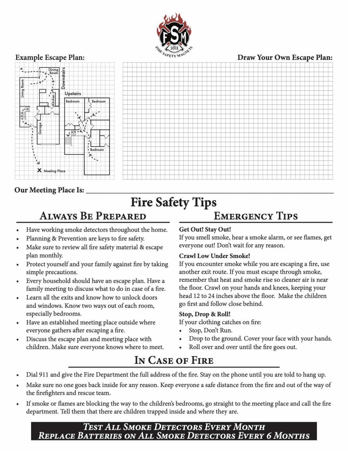 Fire Safety Magnets | Direct Promotional Products