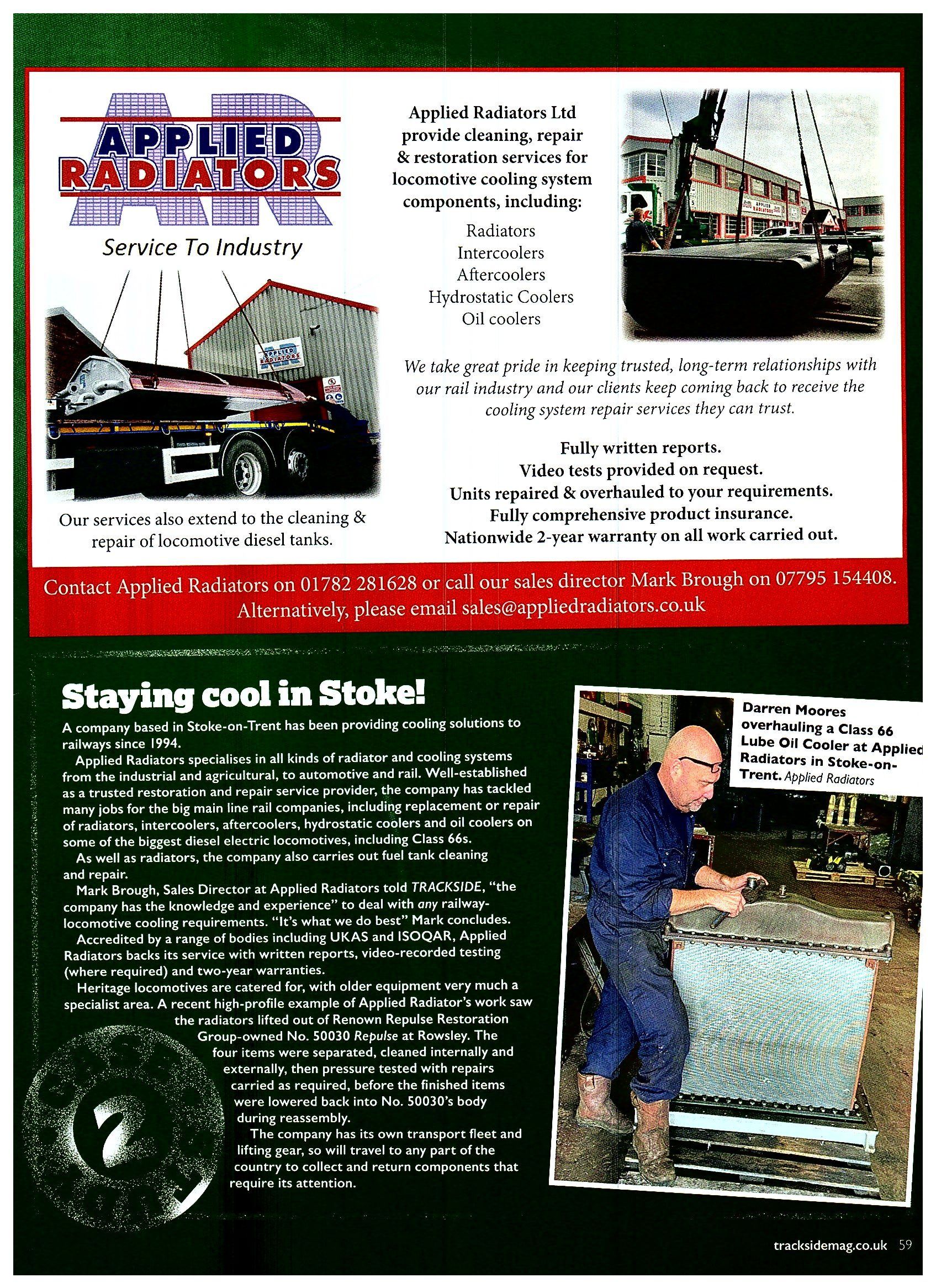 Locomotive Radiators | Applied Radiators