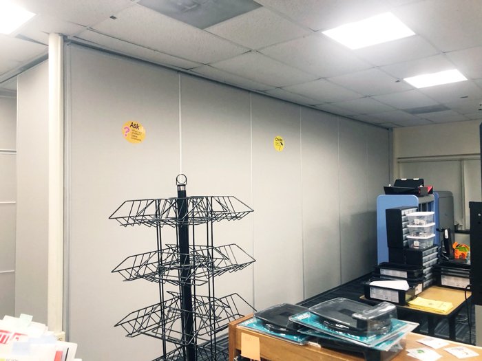 Tri-State Folding Partitions