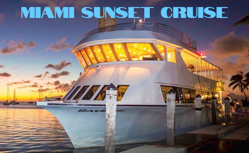 Miami Sunset Cruise - Skyline Sunset Tour in Biscayne Bay!