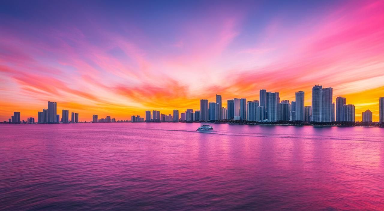 Miami Sunset Cruise - Skyline Sunset Tour in Biscayne Bay!