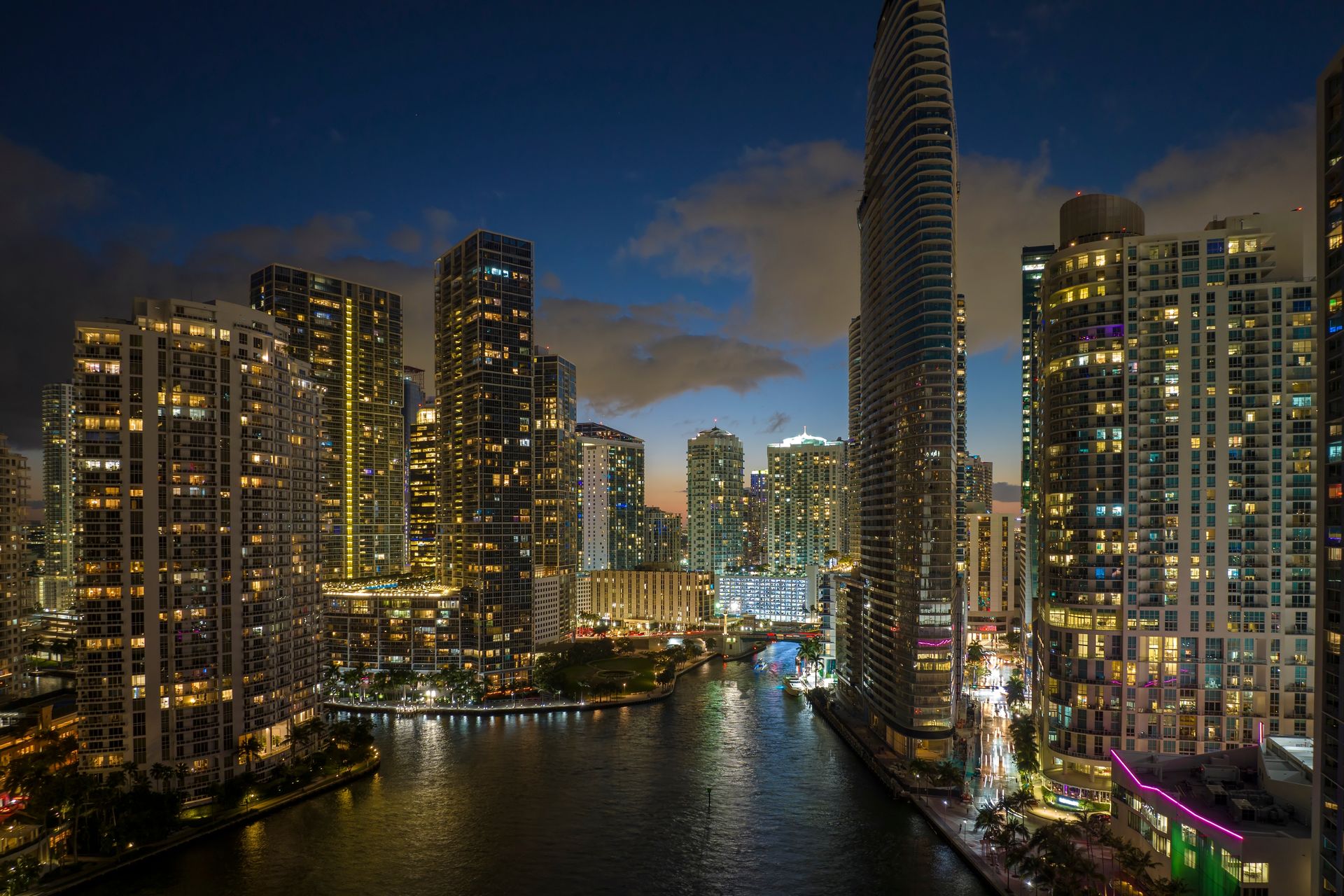Miami Skyline at Night | Best Waterfront Views from the Water
