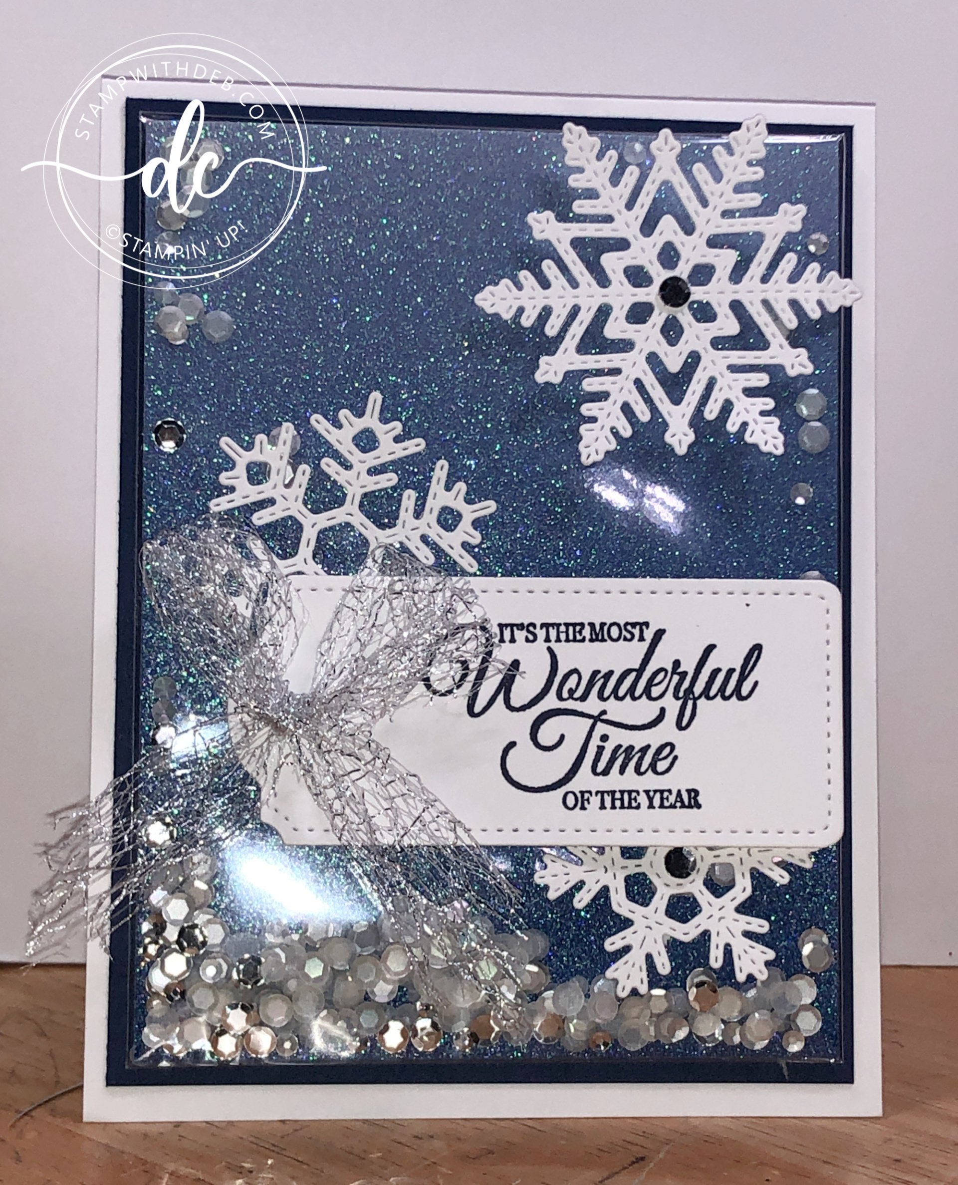 CHRISTMAS SHAKER CARD & CANDLE