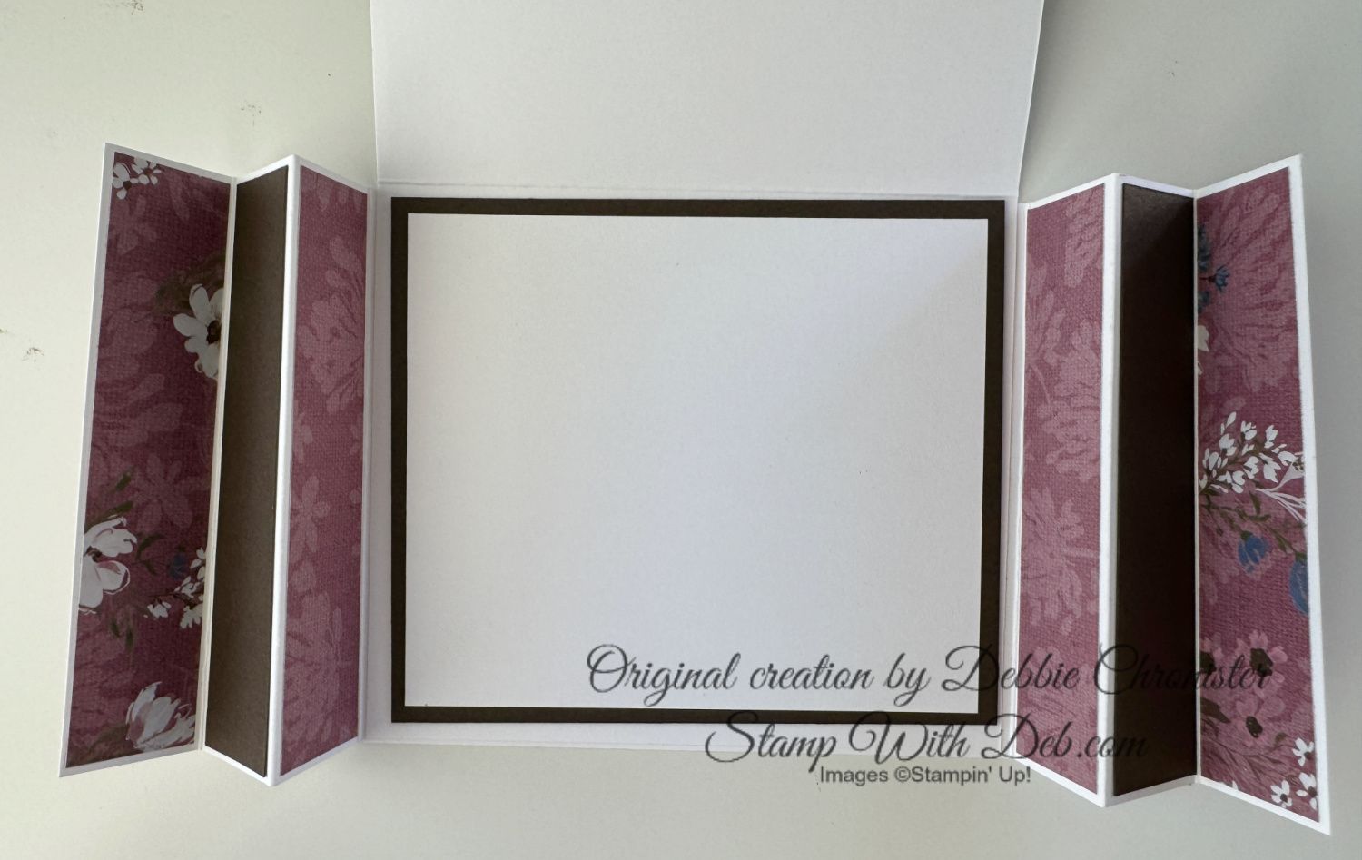 Country Flowers Fun Fold Card