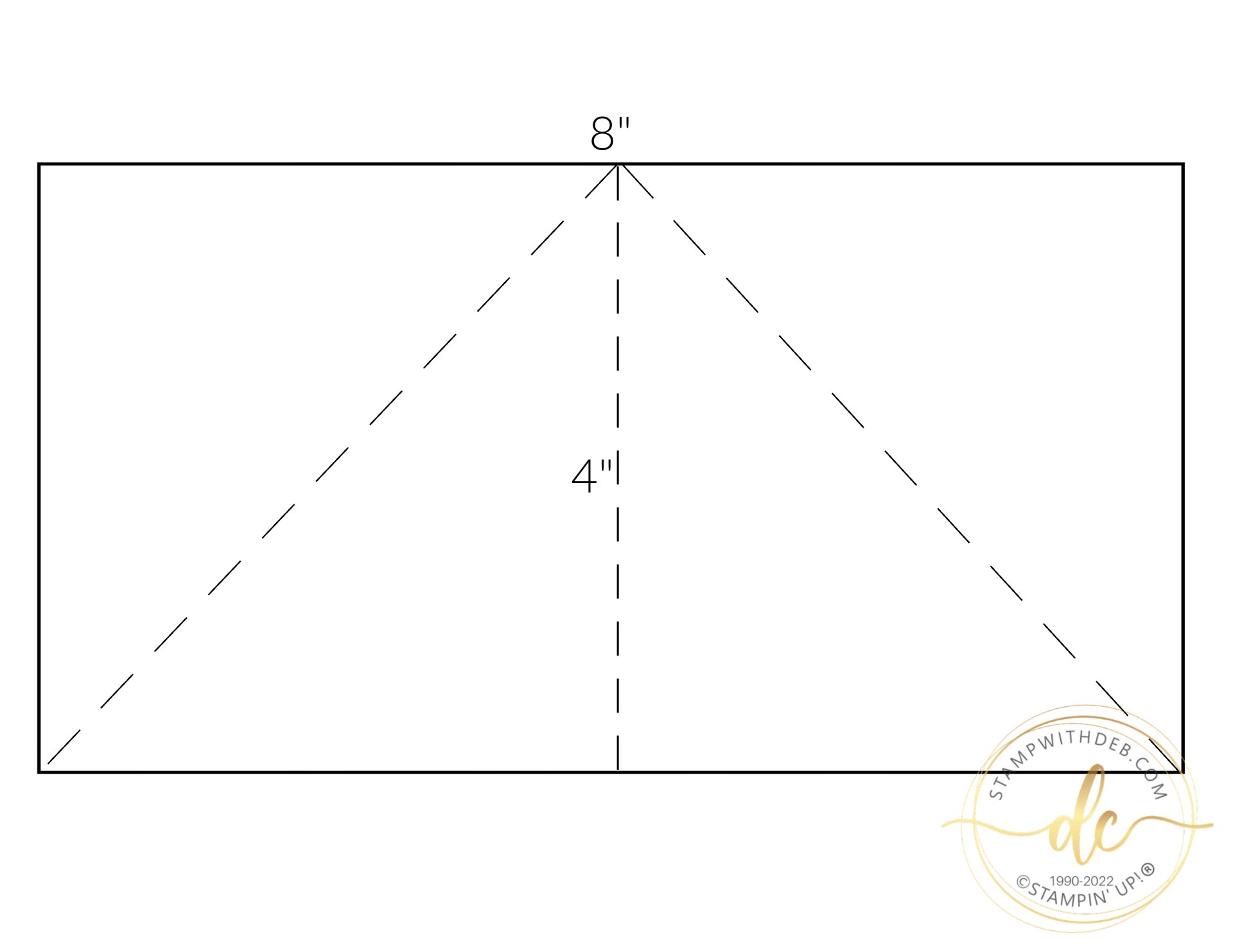 TEEPEE CARD OR TRIANGLE FOLD CARD