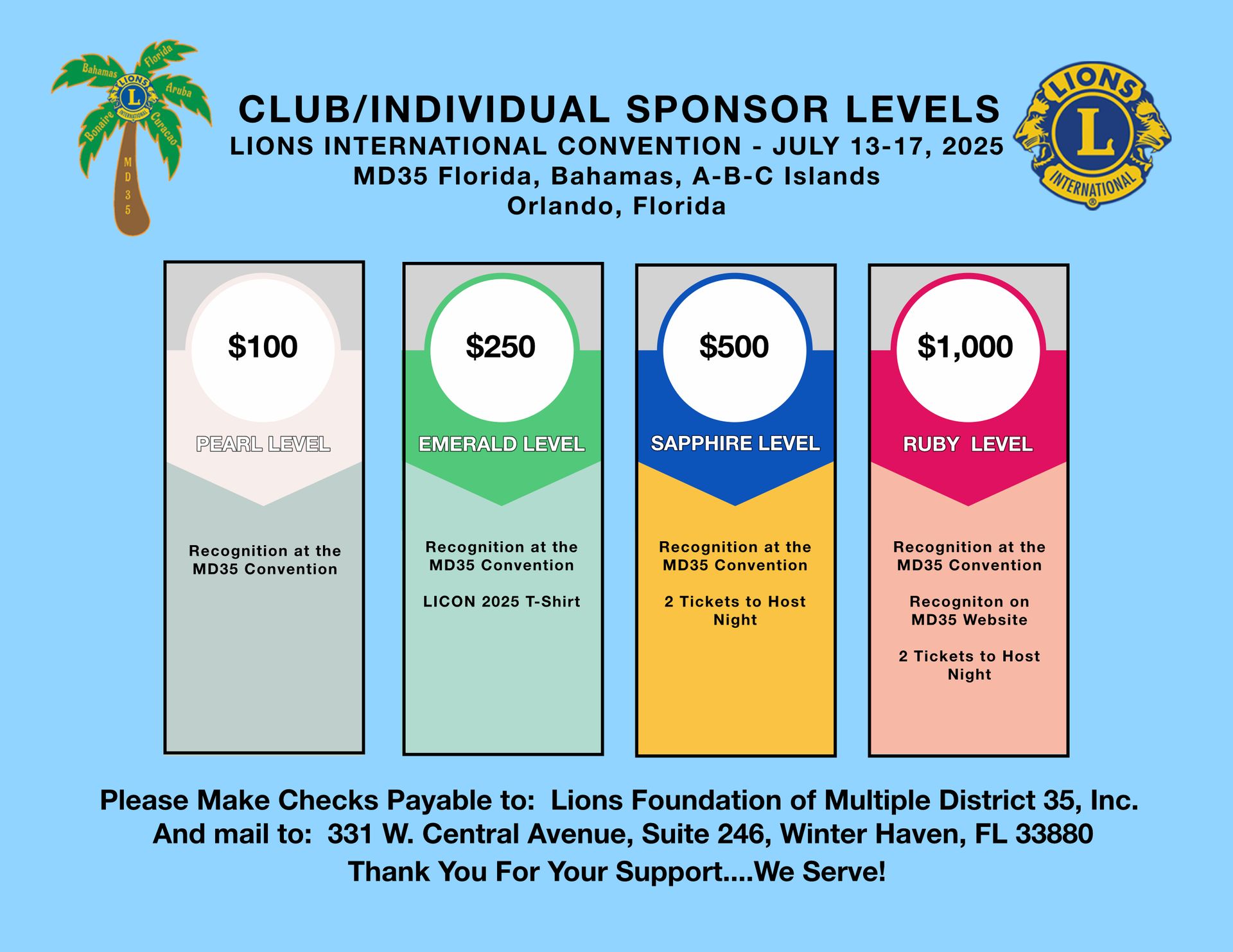 Civic Organization | Lions MD 35 | FL