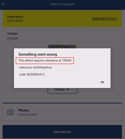 Transport for NSW: AIS Online Updates - Defect Clearing Rules