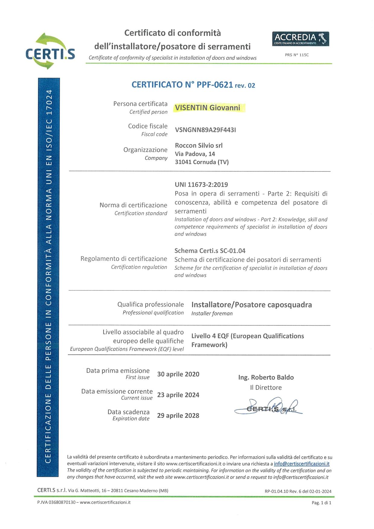 Serramenti certificati a Cornuda, Treviso | Carpenteria Roccon Silvio