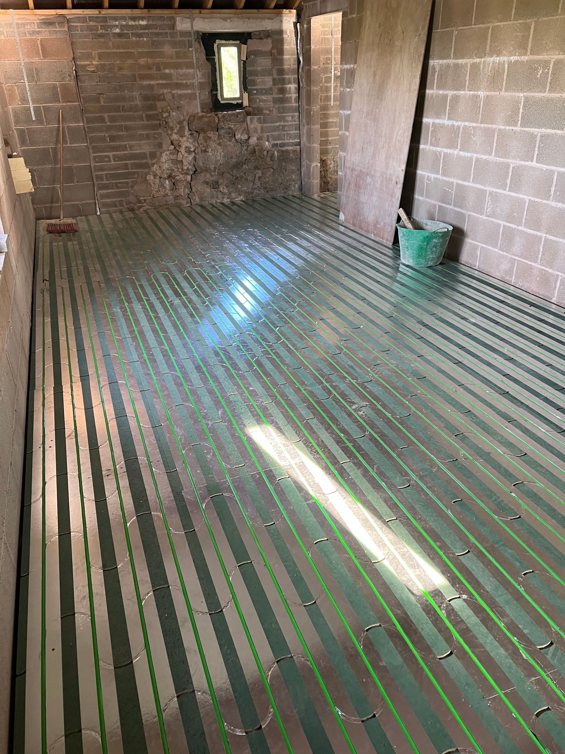 Underfloor Heating and Liquid Screed Project in Hurst Green, Clitheroe