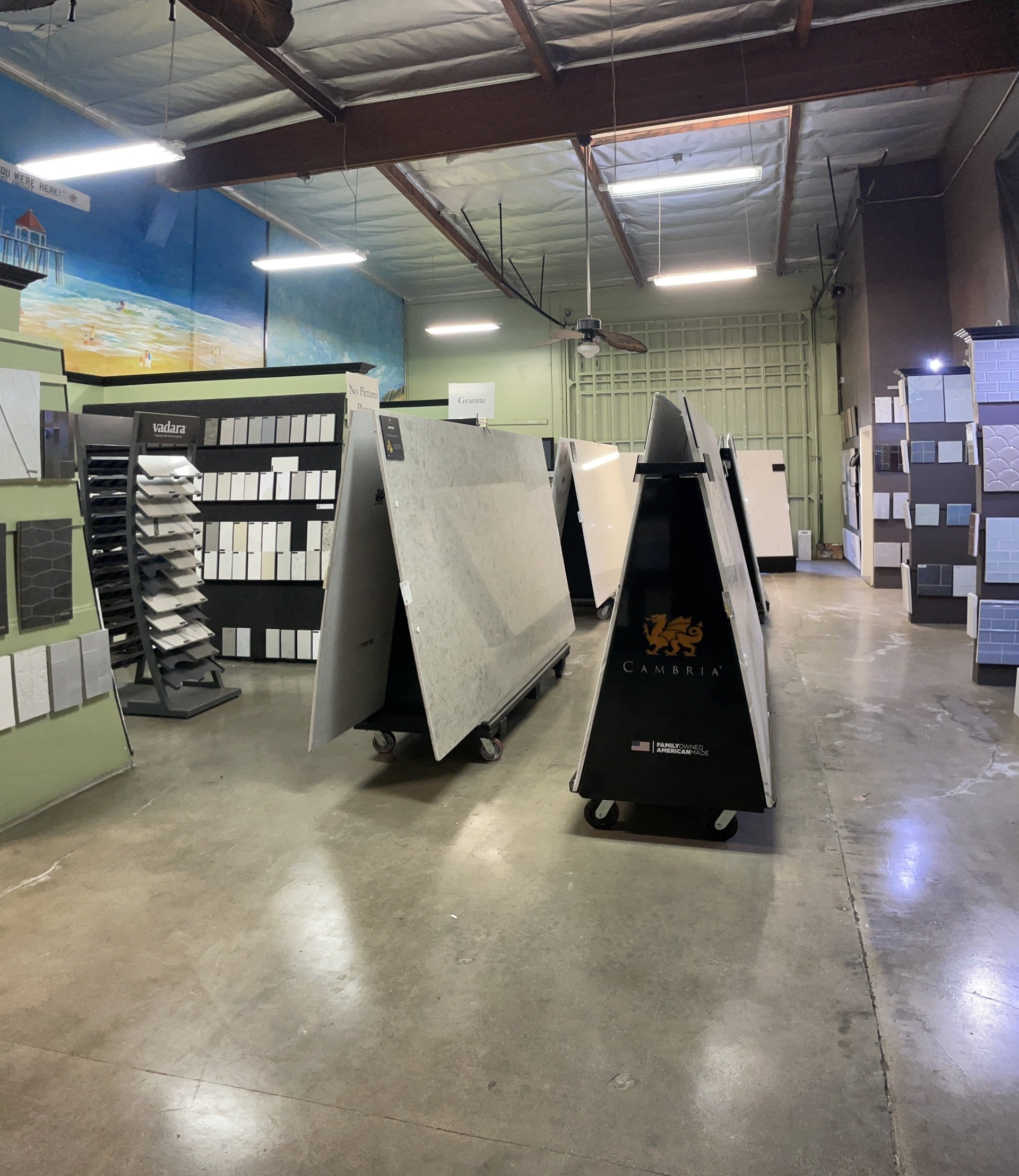 Stone and Ceramic Showroom in Huntington Beach Slab Marketplace
