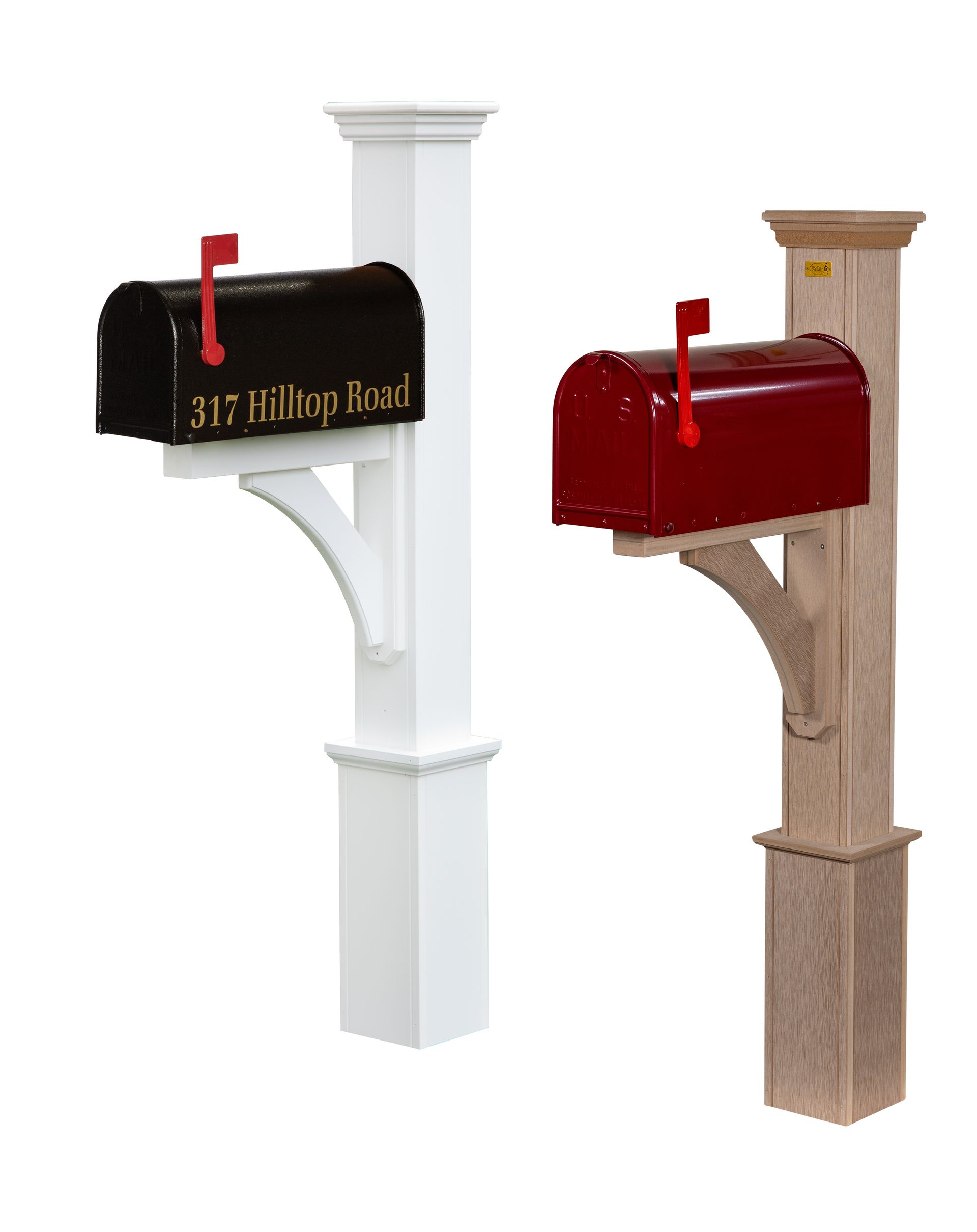 Royal Crowne: Authentic Amish Mailbox Posts