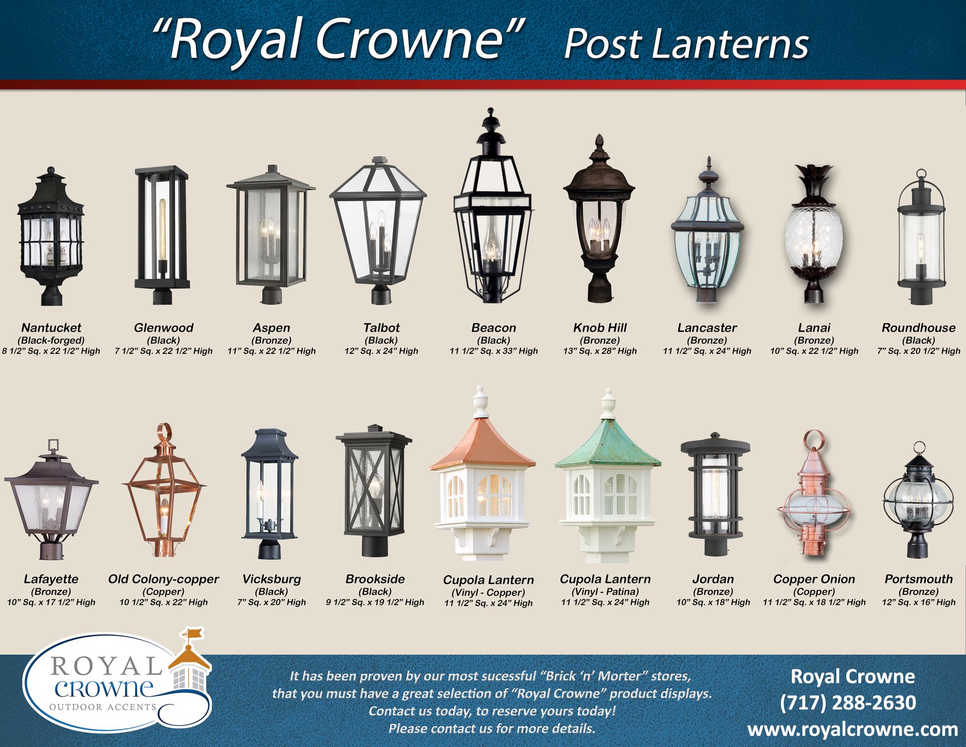 Poly-woodgrain Lantern Posts | Amish-Made Lantern Posts for Sale
