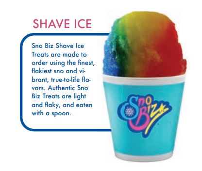 SNO BIZ MENU