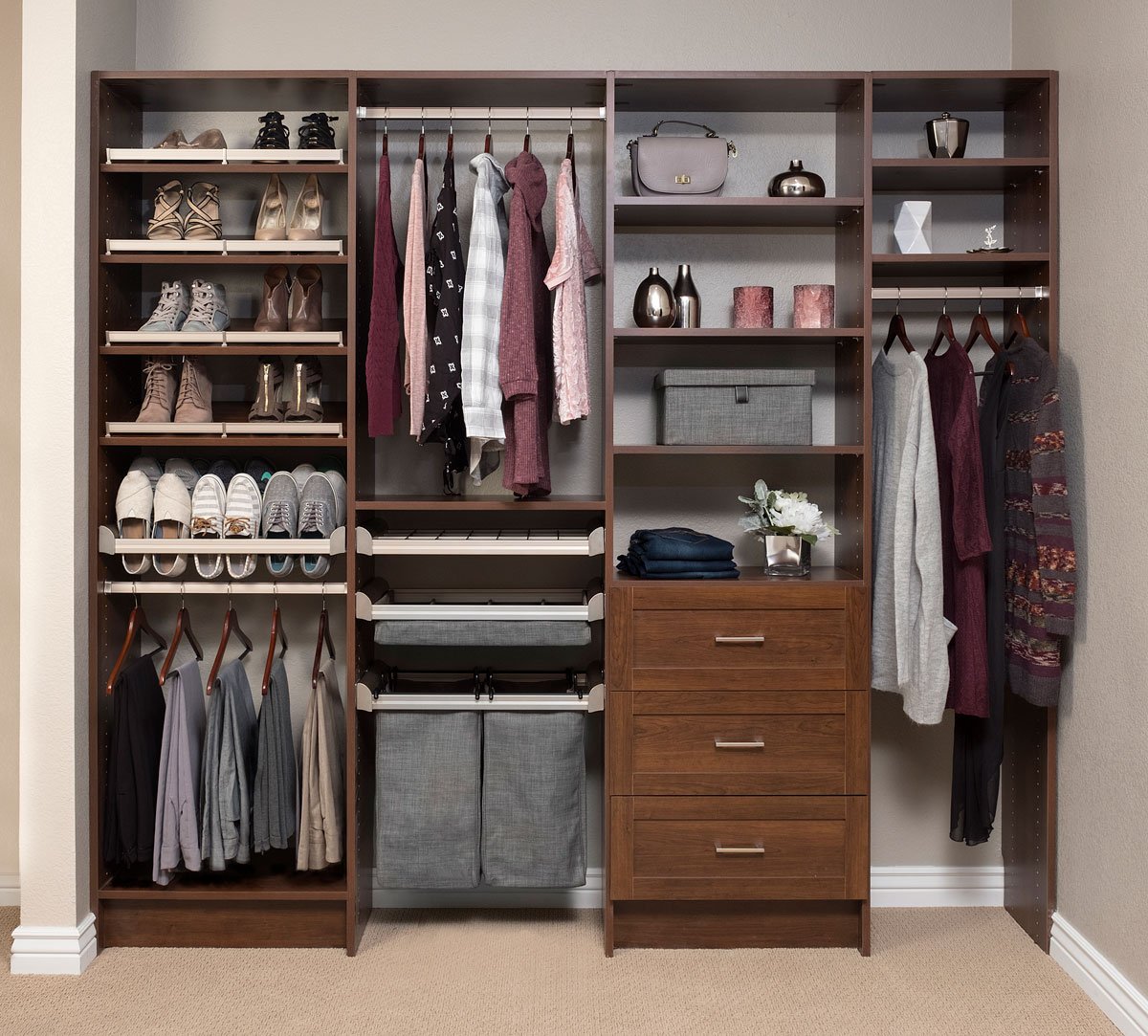 Small Reach-in Closets, Design, and Installation