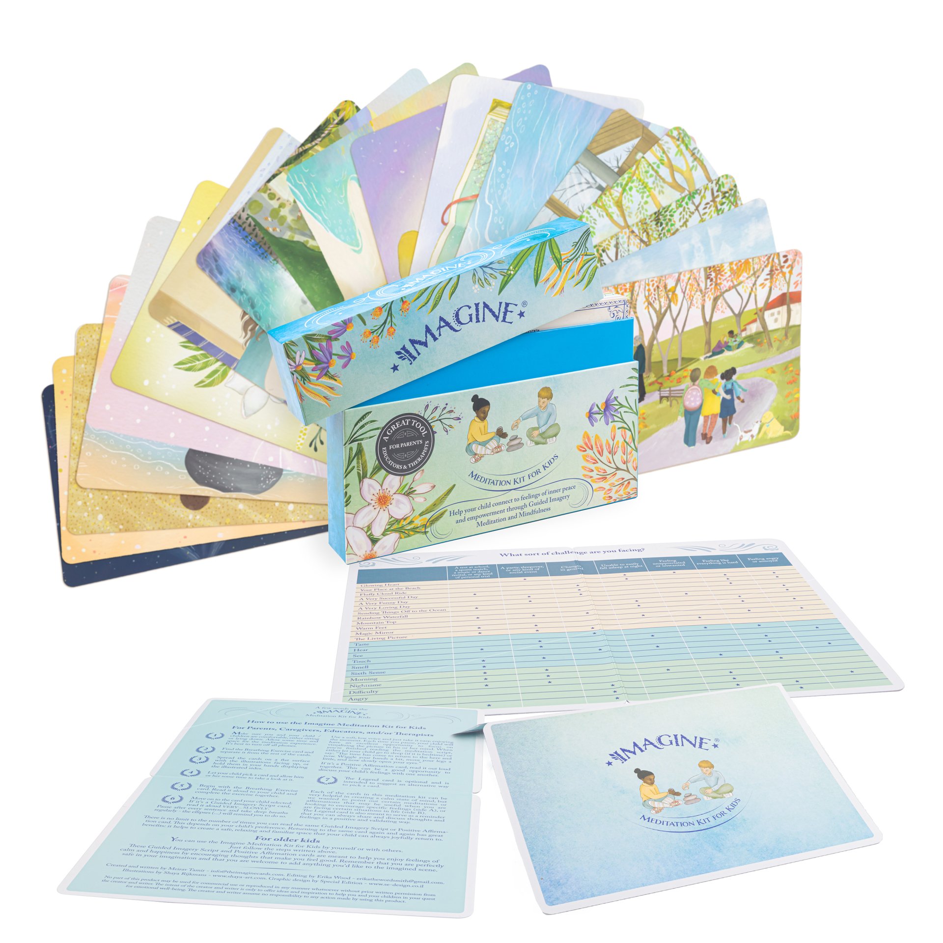 Imagine Meditation Cards for Kids - The Cards