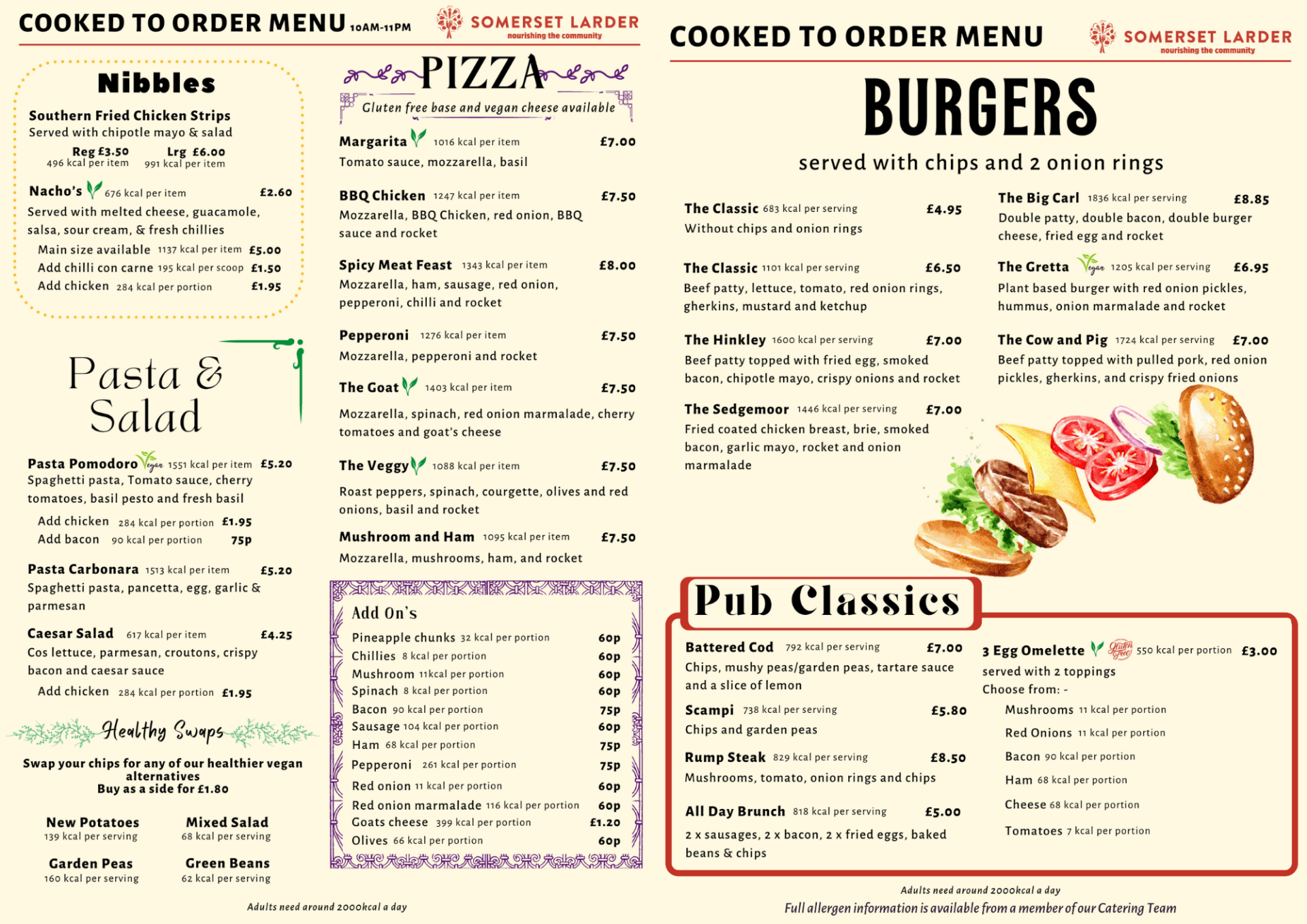Menus at HOST Somerset | HOST Somerset Hinkley Point