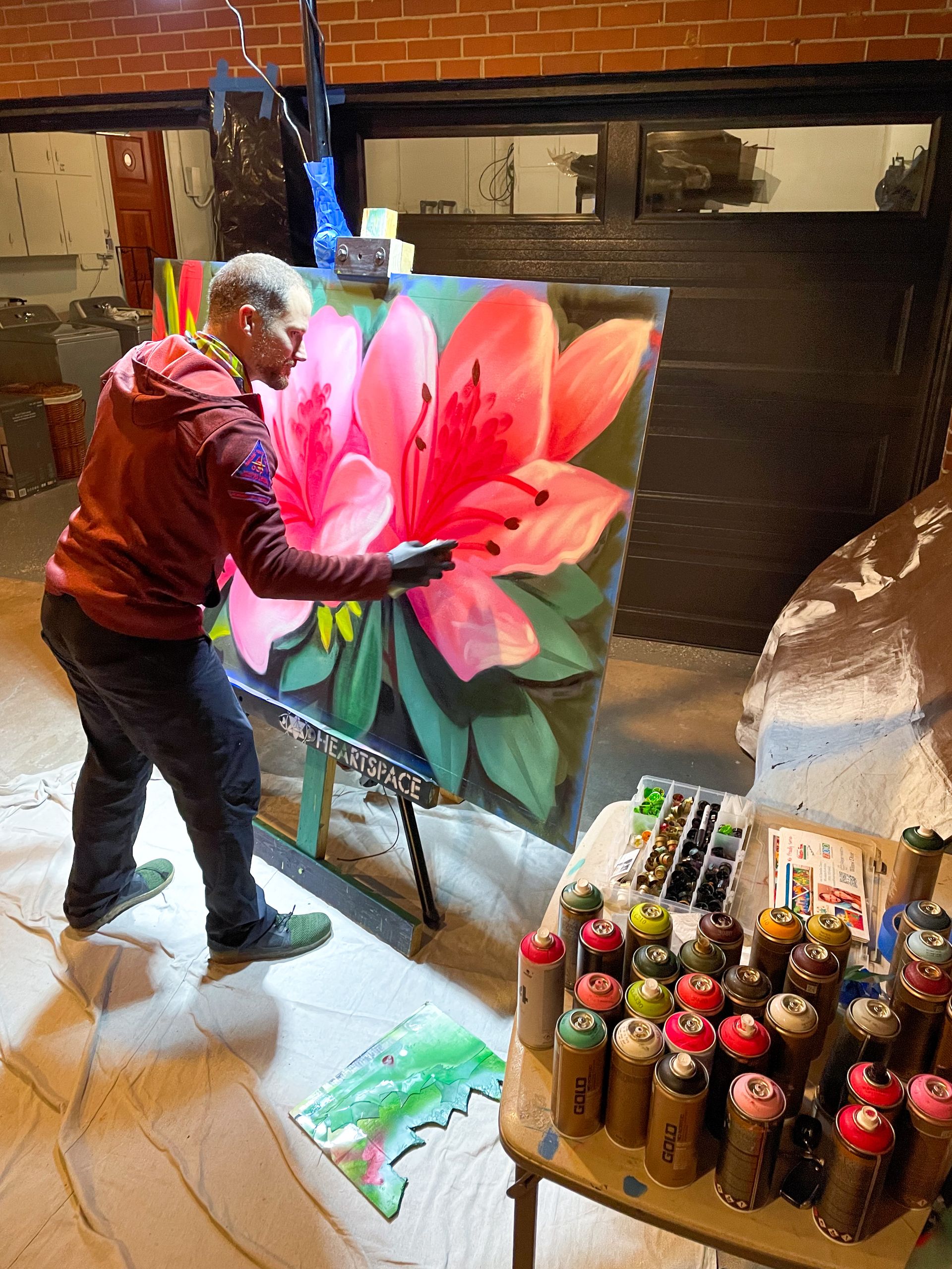 Painting Performance-Heartspace Artist-Jacksonville, FL