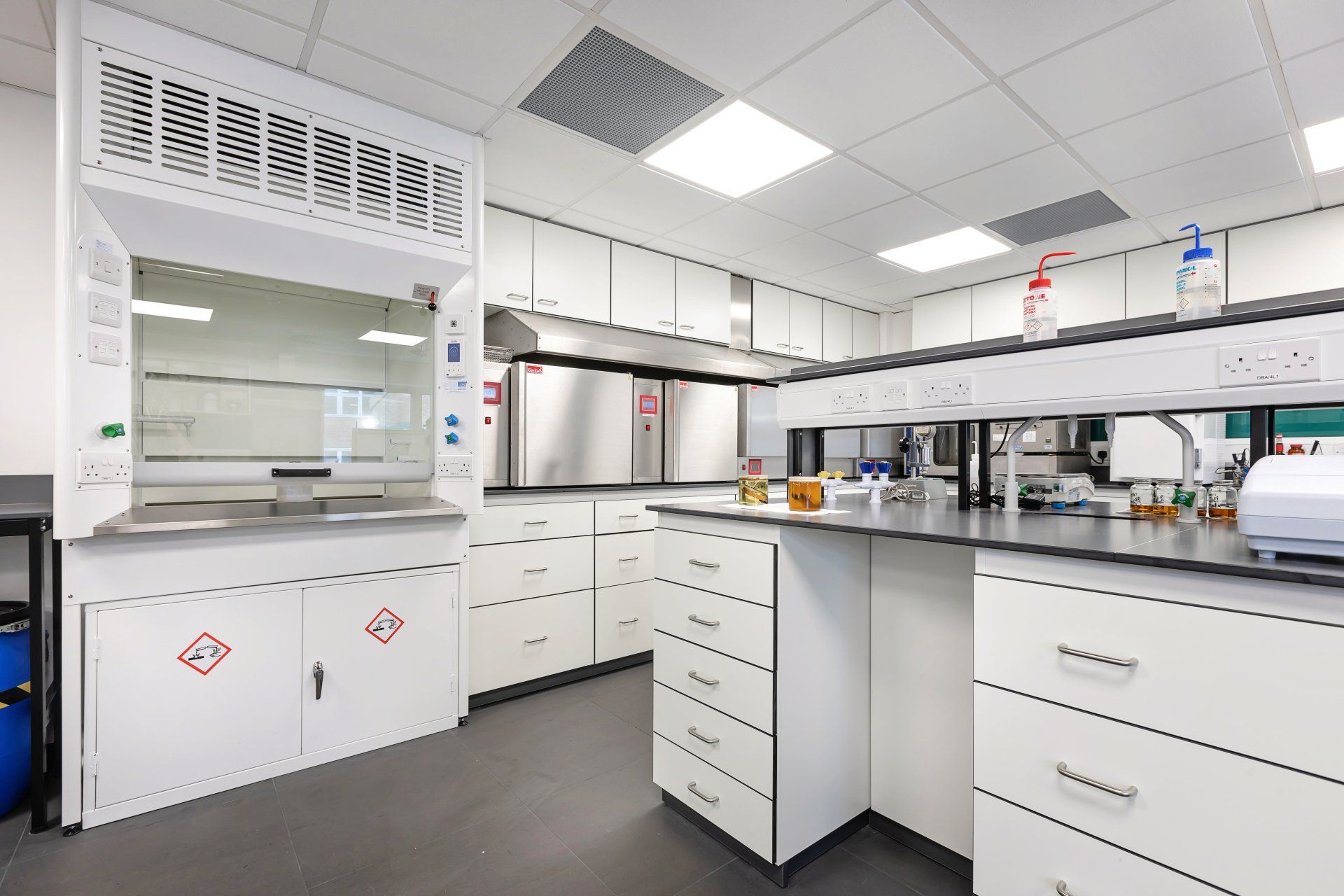 How does a good laboratory design lead to efficiency?