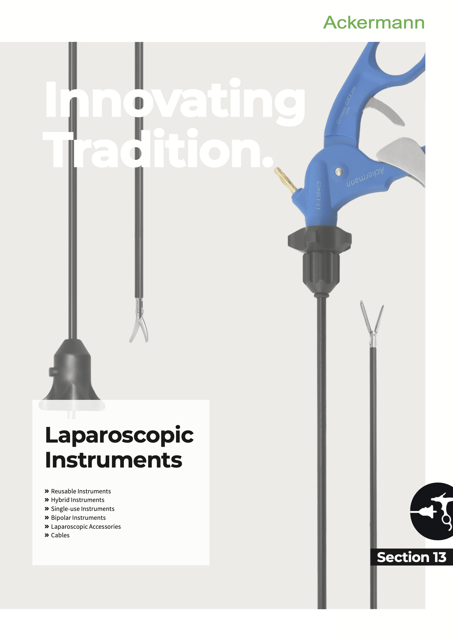 Ackermann laparoscopic instruments and scopes in the UK