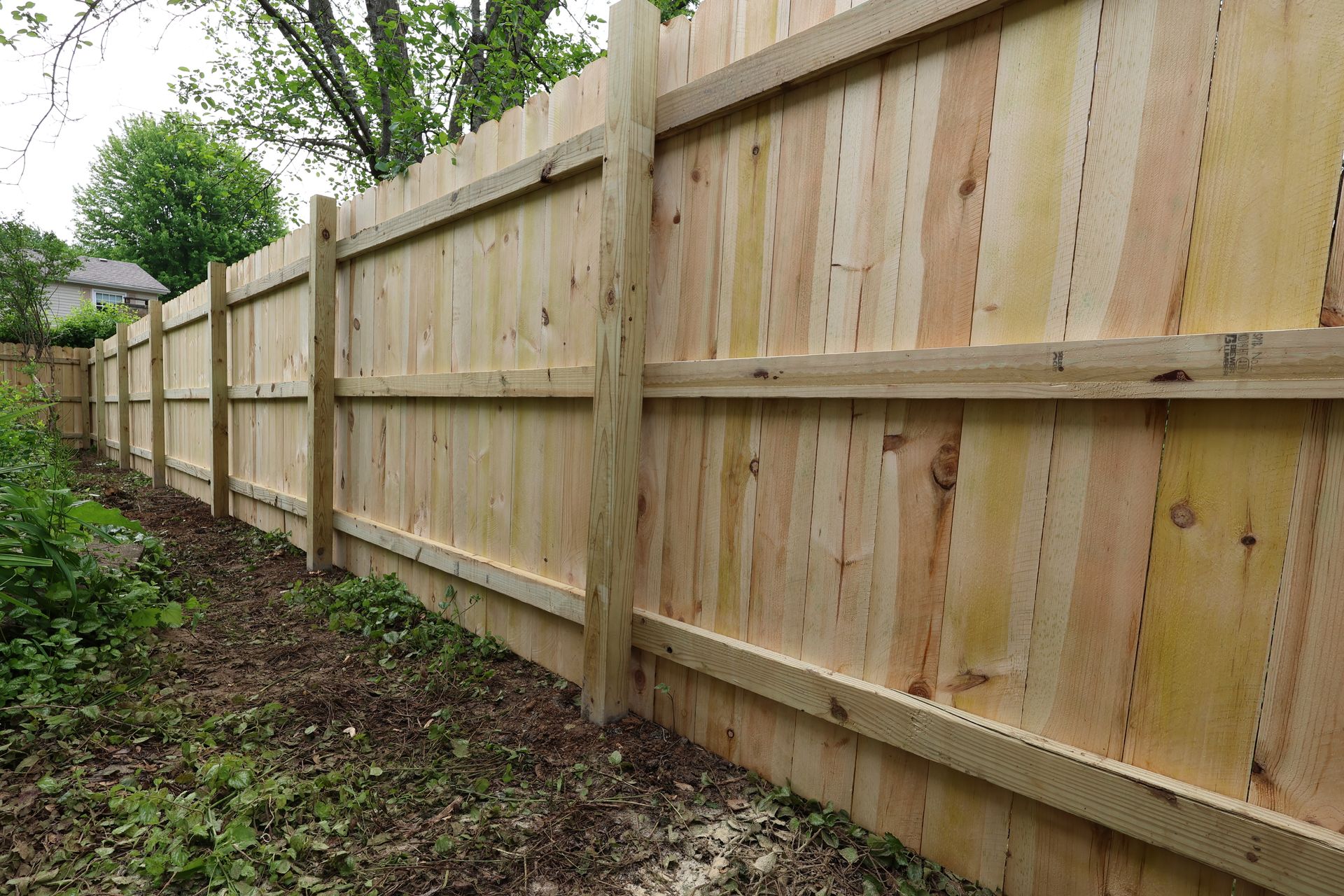 Pressure Treated Pine Fence Installation, Illinois