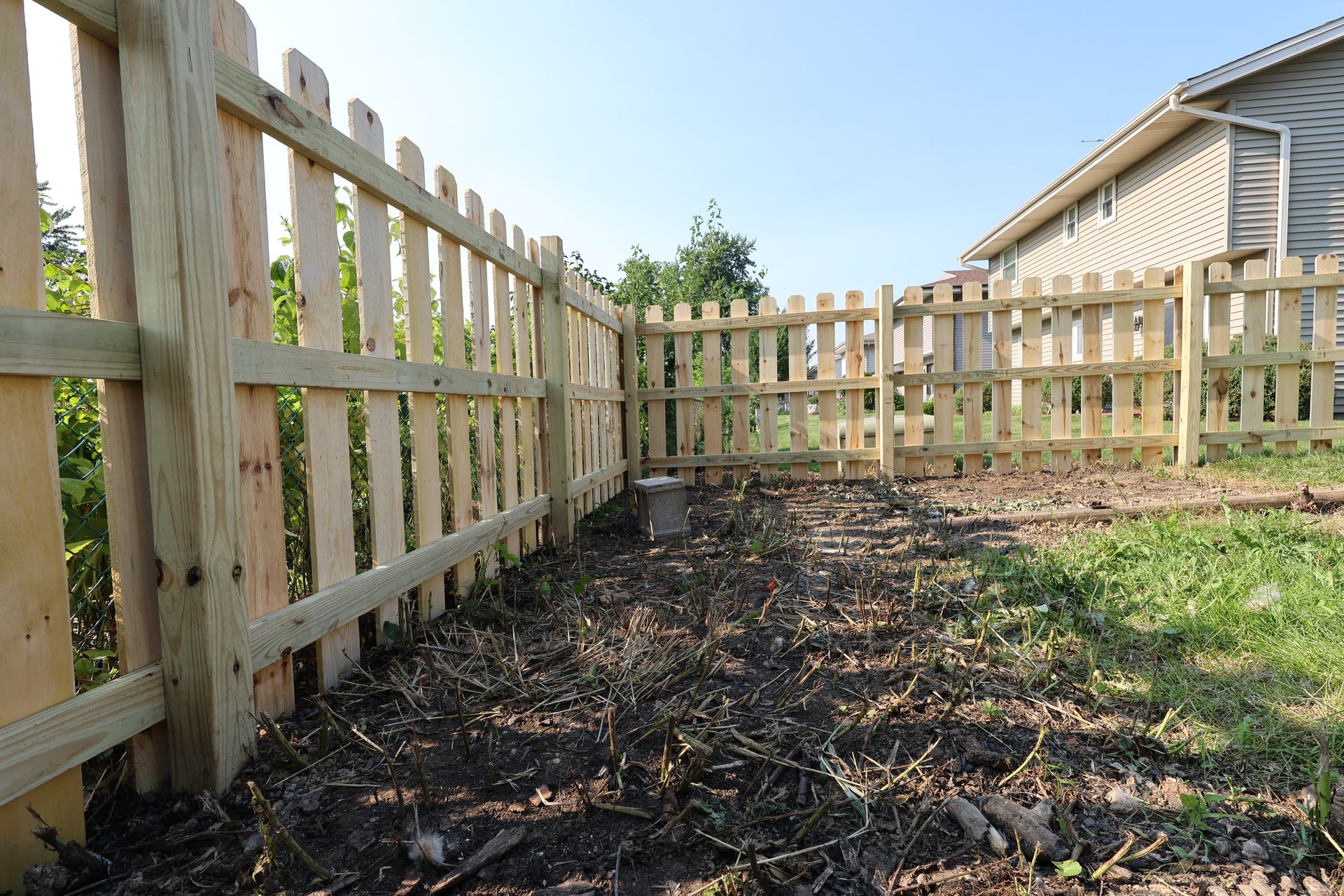 Pressure Treated Pine Fence Installation, Illinois