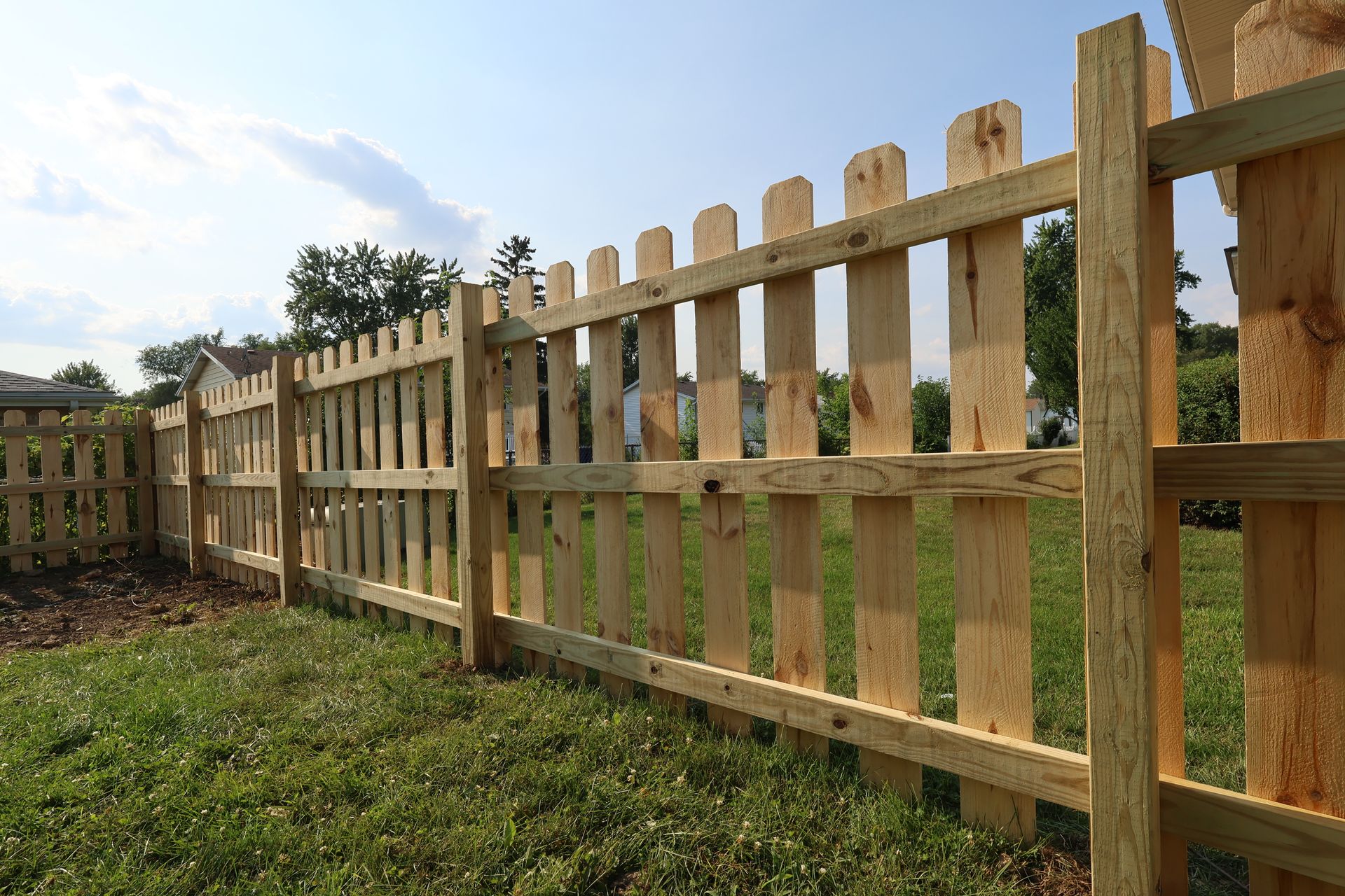 Pressure Treated Pine Fence Installation, Illinois