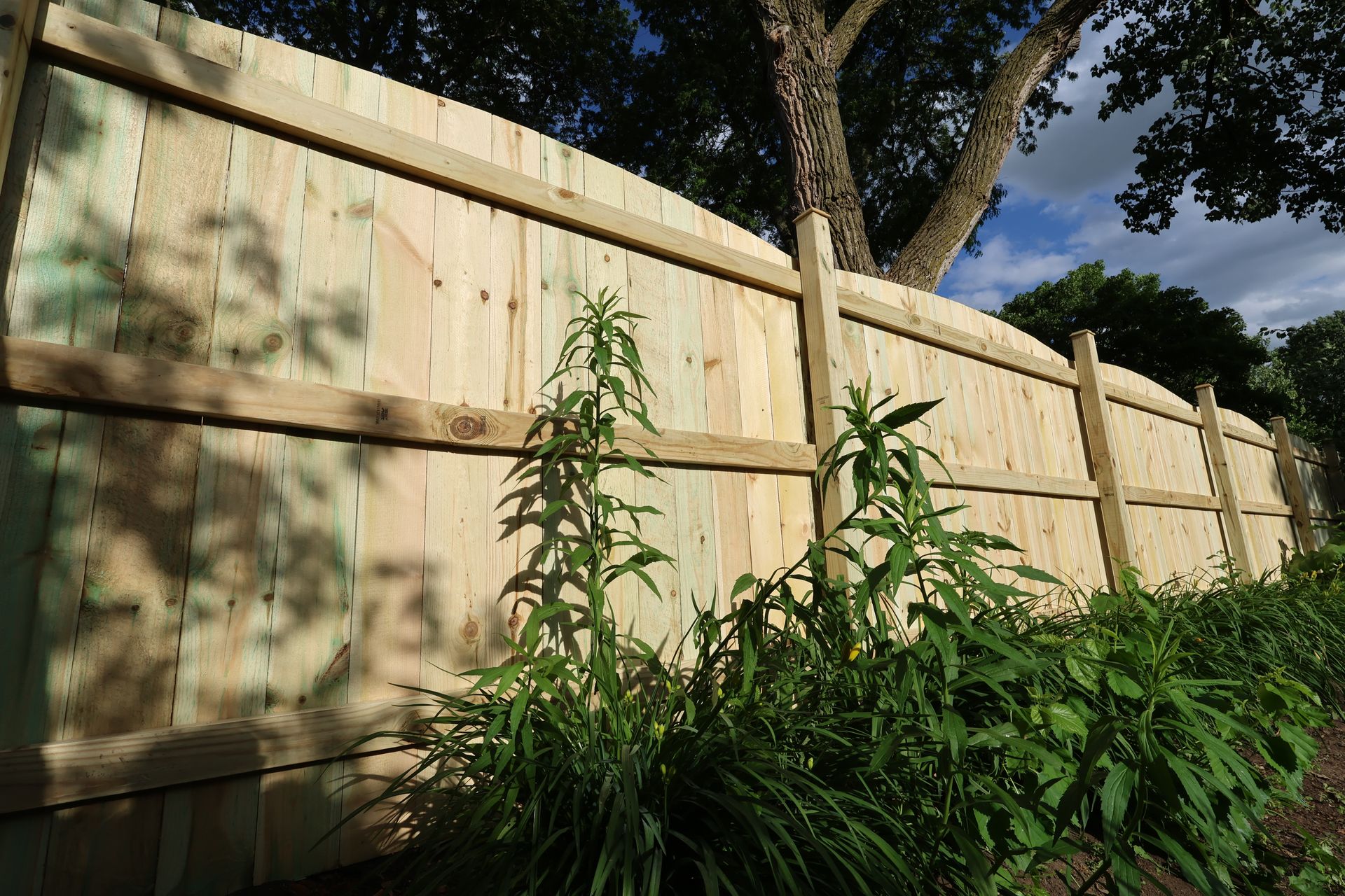 Pressure Treated Pine Fence Installation, Illinois