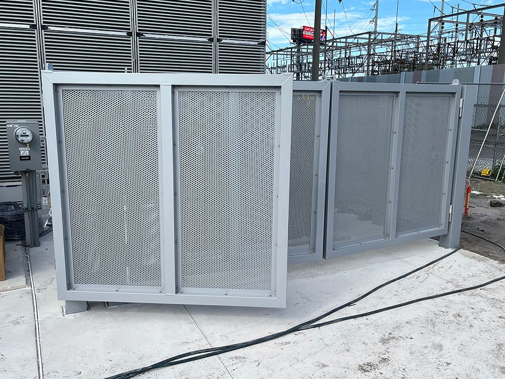 Custom Metal Dumpster Gates Designed for Enclosures