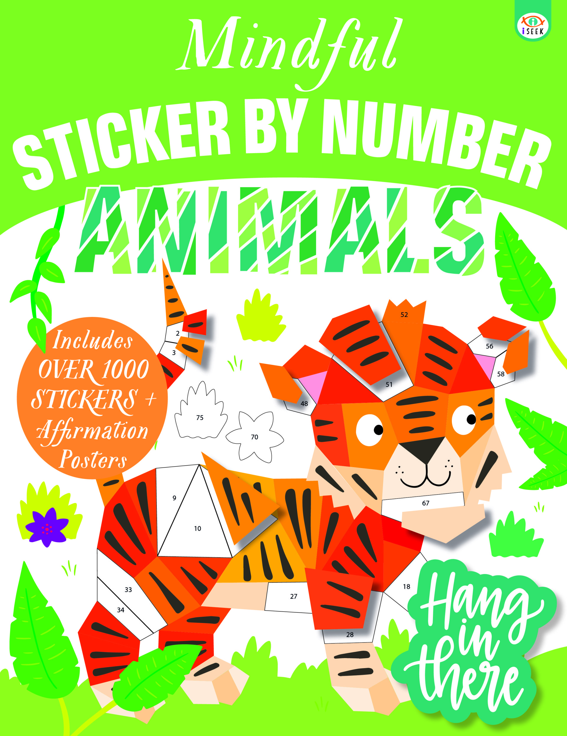 Mindful Sticker by Numbers: Animals
