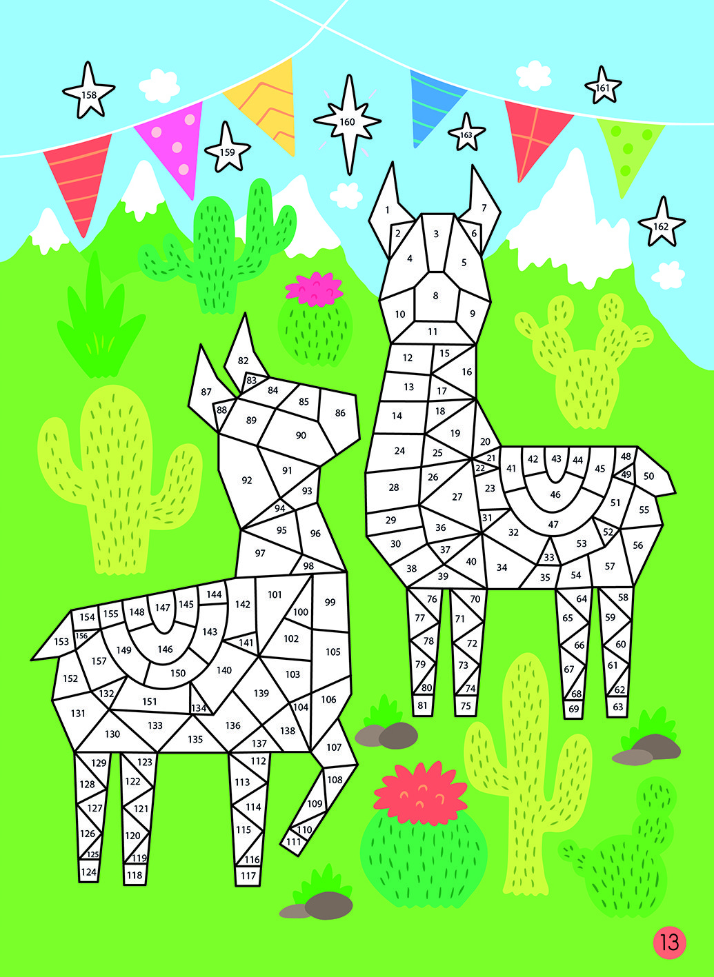 Mindful Sticker by Numbers: Animals