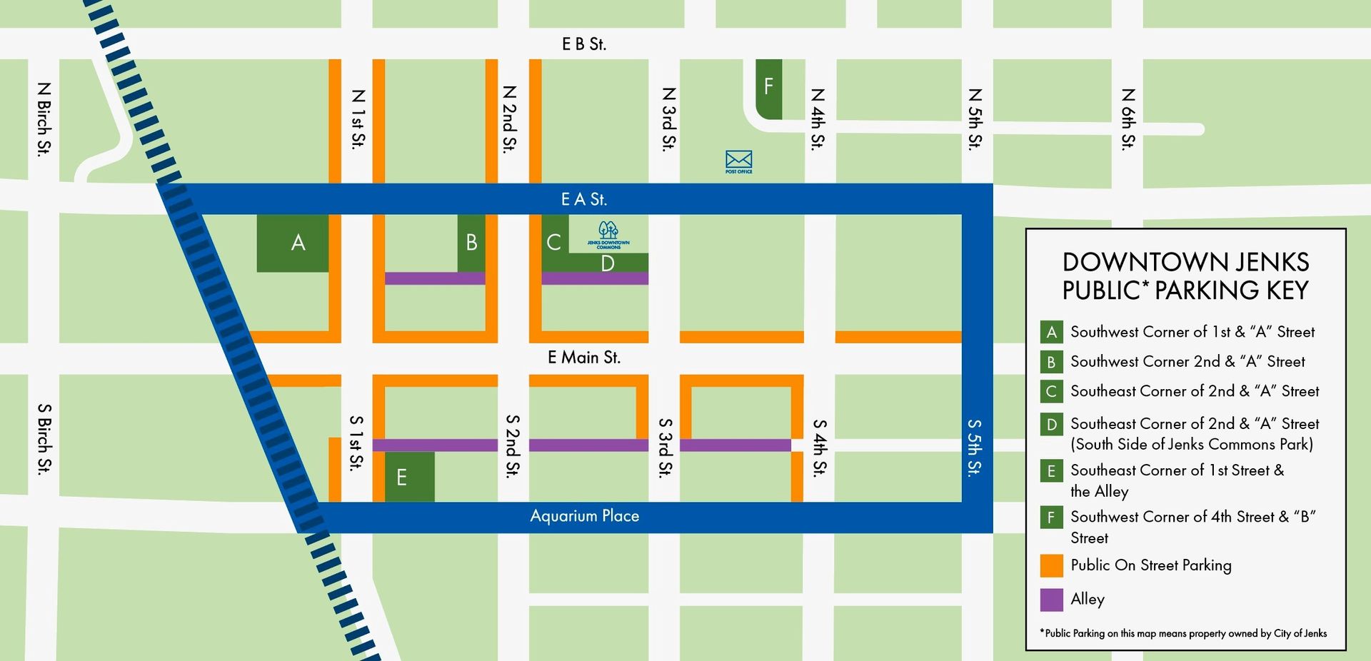 Jenks Main Street Parking