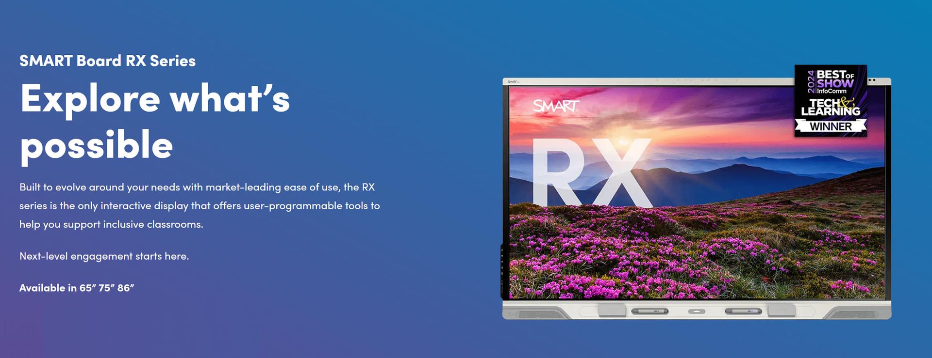 Smart RX series interactive board, reseller and installer for schools ...