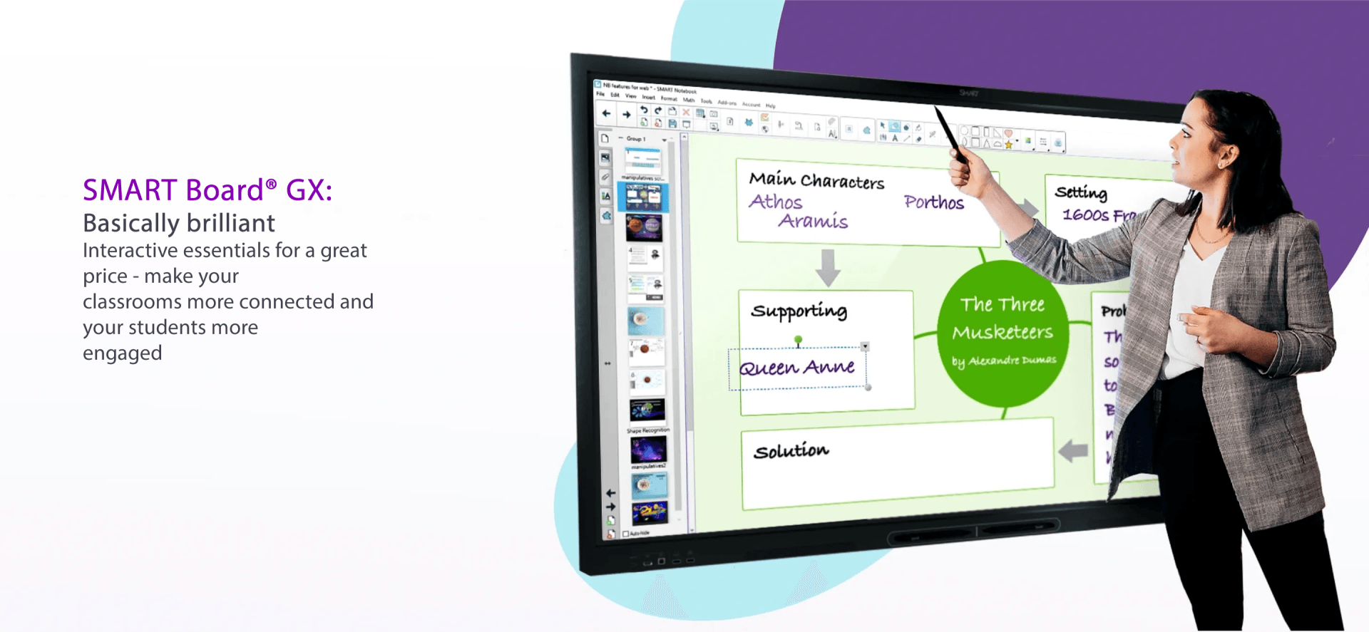 Smart GX series boards, reseller and installer for schools and education