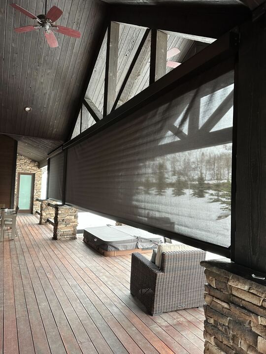 Exterior Screen Shades - Park City Blind & Design