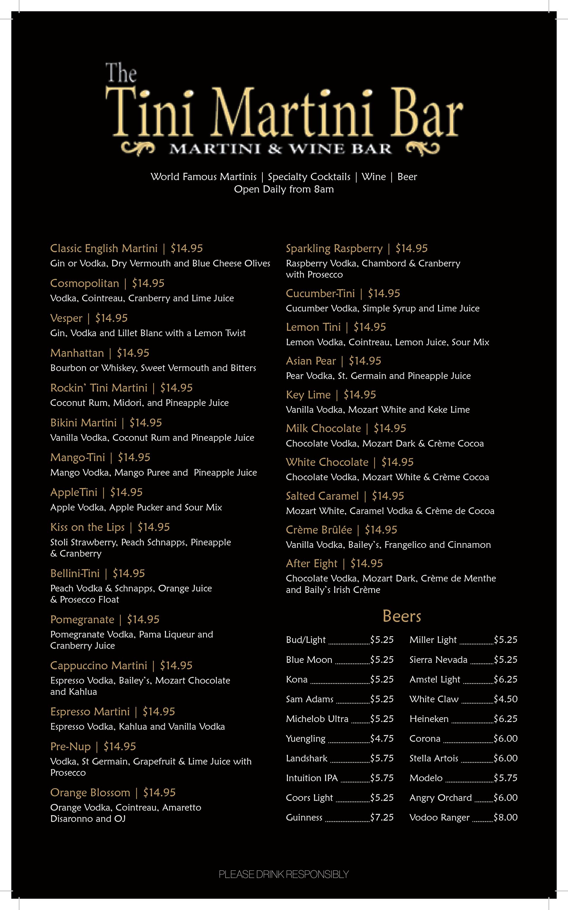 The Tini Martini Bar