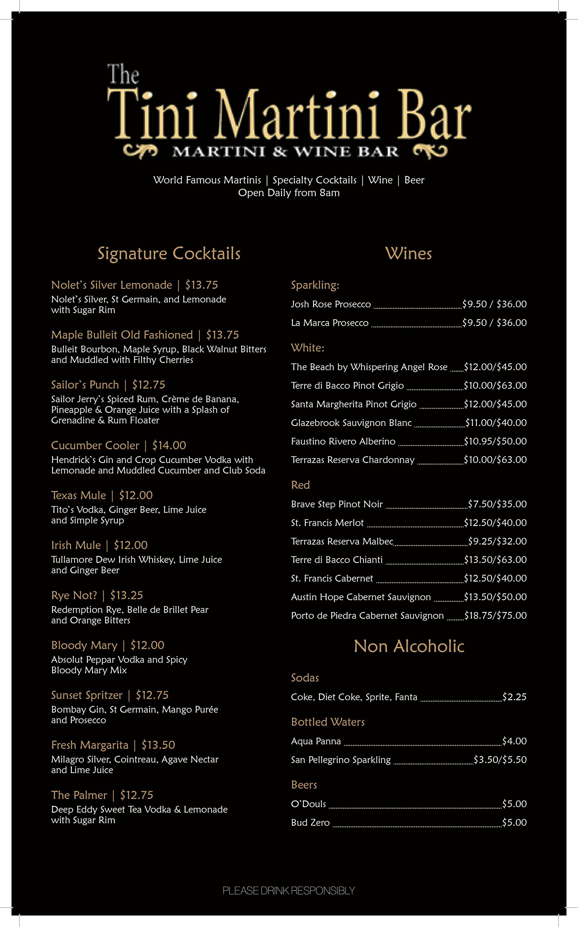 The Tini Martini Bar