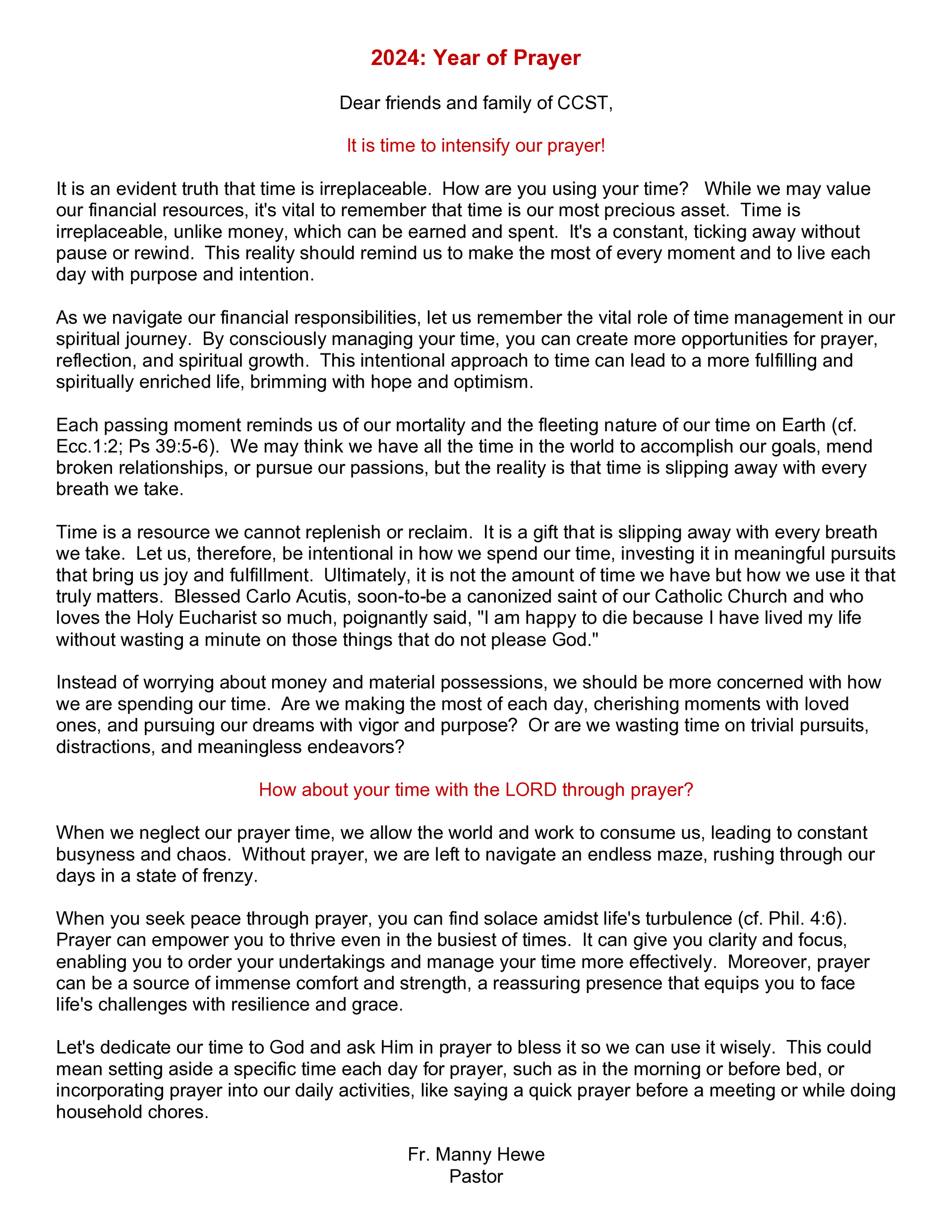 Co-Cathedral of St Theresa of the Child Jesus: Aloha and Welcome!