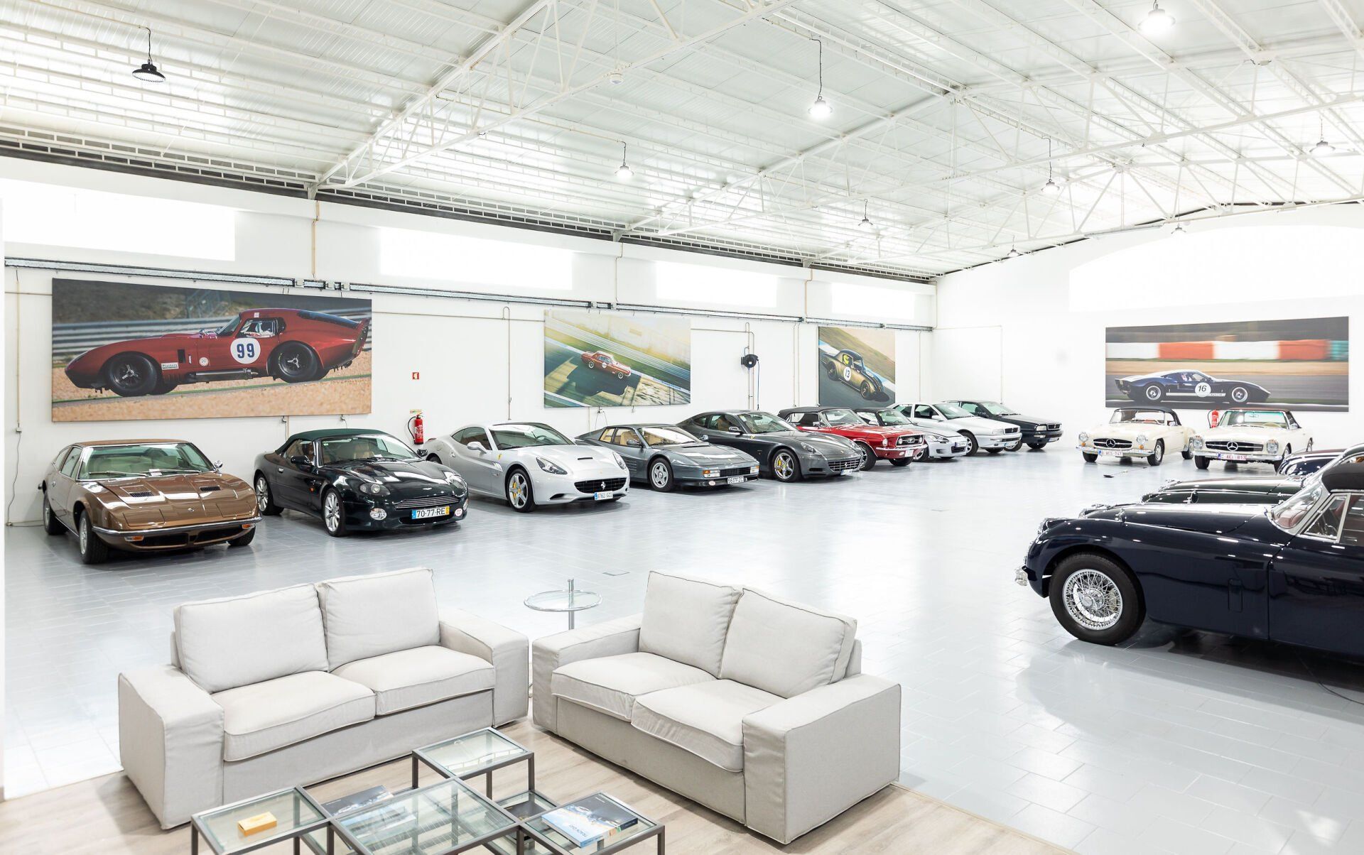 Classic cars garage and maintenaince.