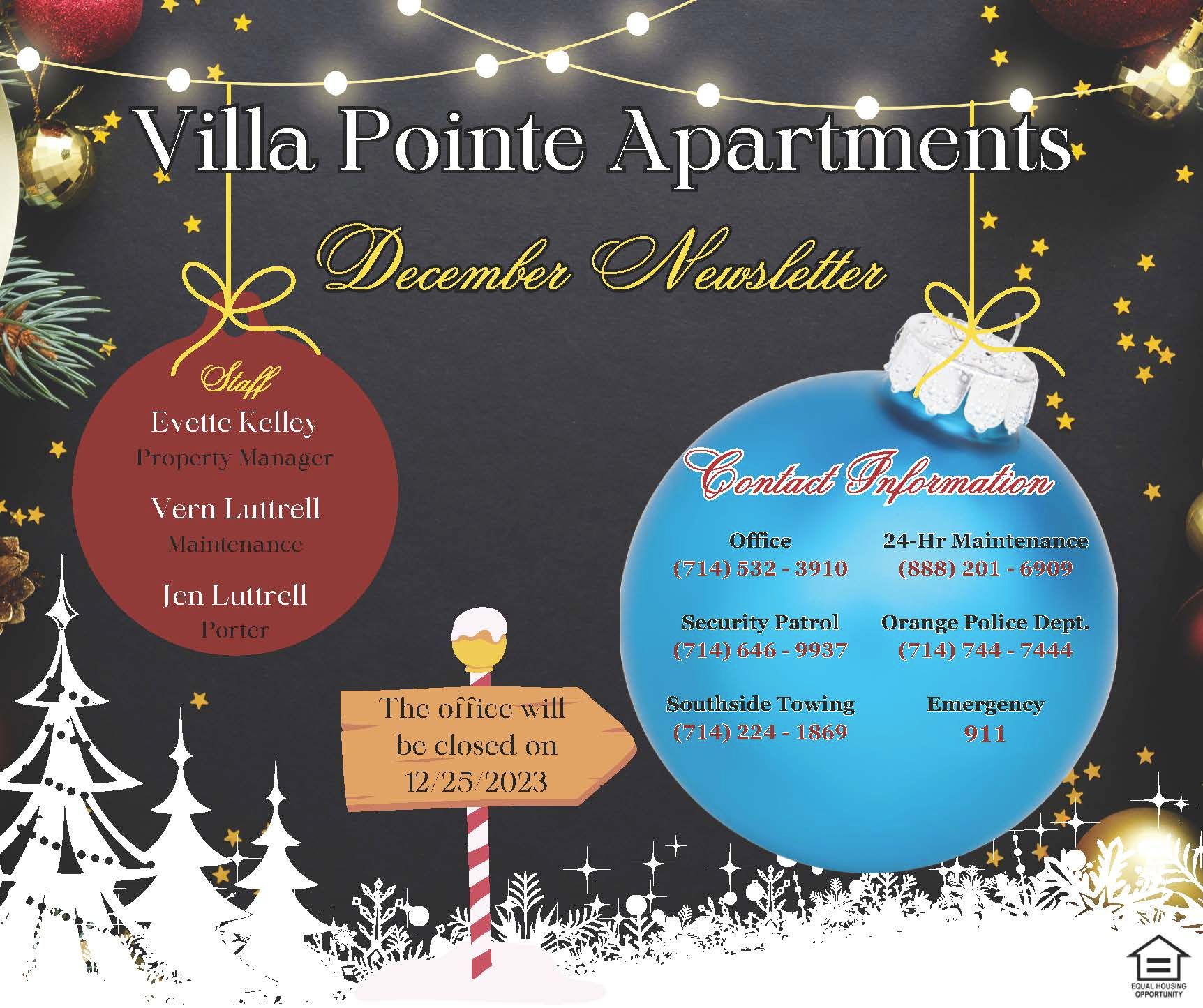 Resident Newsletter - December