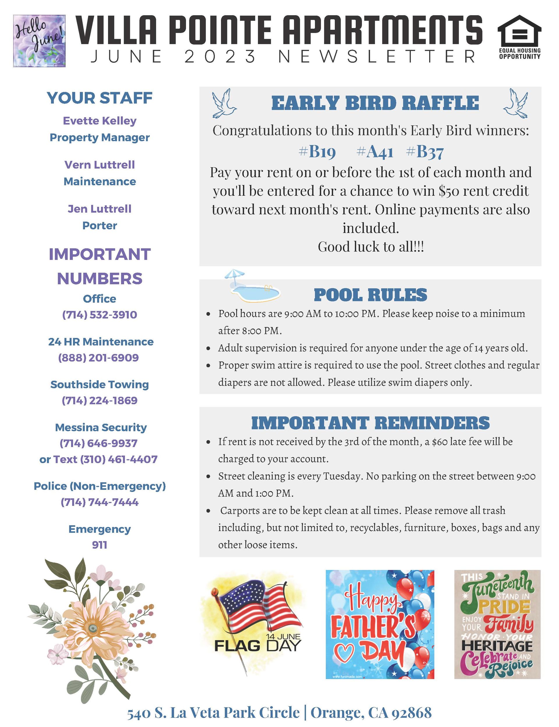 Resident Newsletter - June