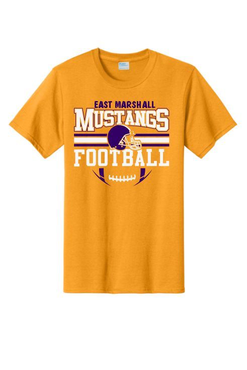 Mustang Basketball Gold Logo