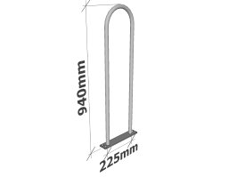 Thin Staple. Metalcraft Engineering bike racks, cycle stands & bicycle ...