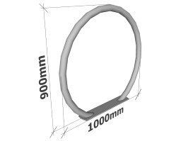 Open Hoop Plate. Metalcraft Engineering bike racks, cycle stands ...