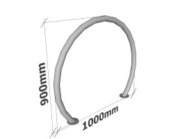 Open Hoop. Metalcraft Engineering bike racks, cycle stands & bicycle ...