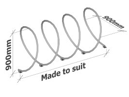 Stainless Spiral. Metalcraft Engineering bike racks, cycle stands ...