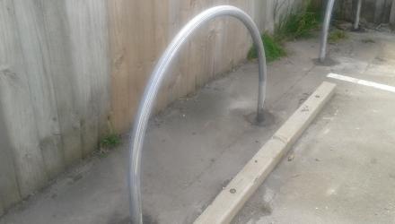 Large Half Hoop Metalcraft Engineering bike racks, cycle stands ...