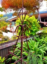 Garden features metal art custom made