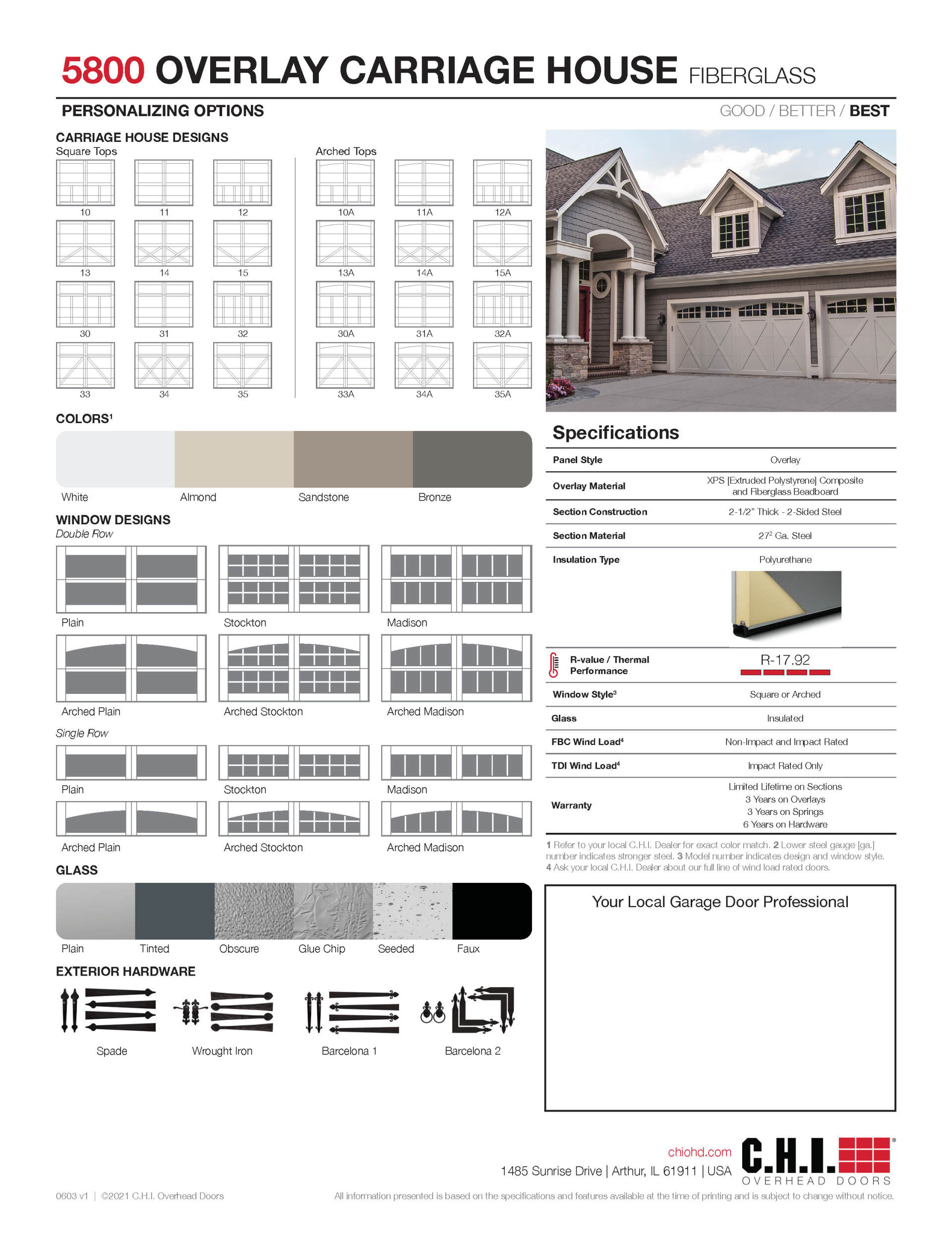 FiberGlass Doors - CHI - Doors By Mike