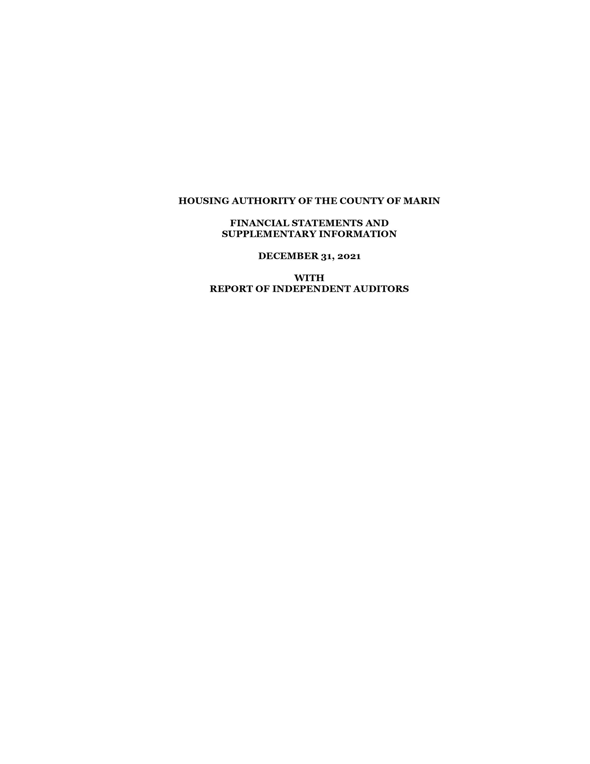 Policies, Plans and Reports | Marin Housing Authority
