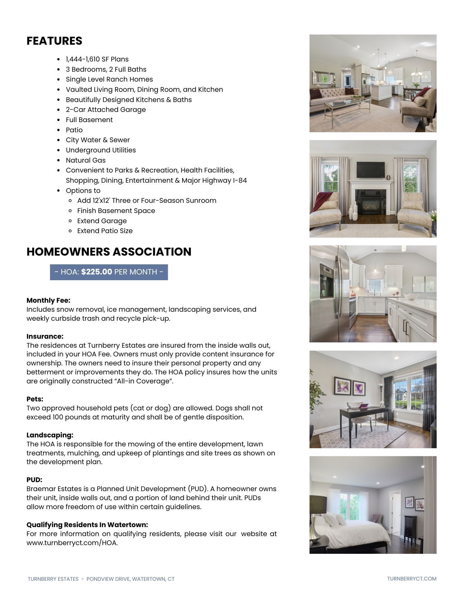 Downloads | Turnberry Estates | Watertown, Connecticut